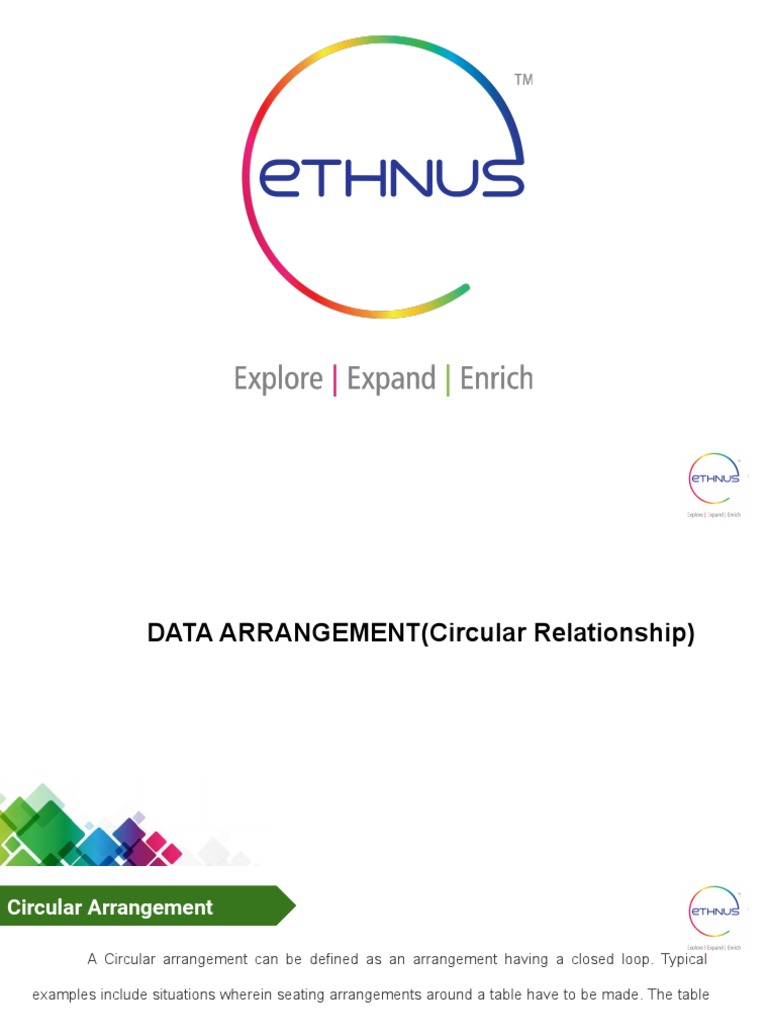 Data Arrangement (Circular Relationship) | PDF