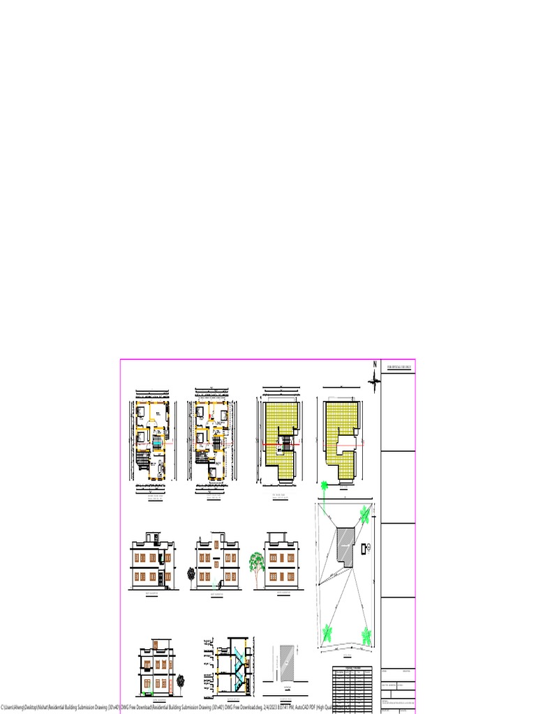 Residential Building Submission Plans | PDF