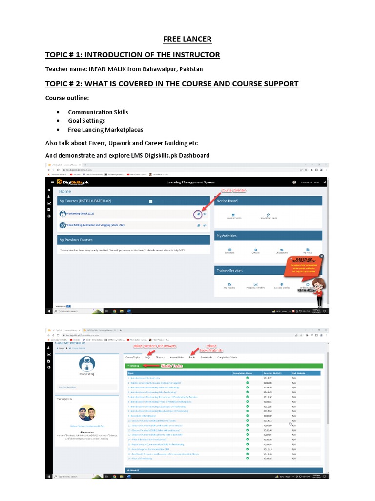 Freelancing Notes Week 1 | PDF | Communication | Freelancer
