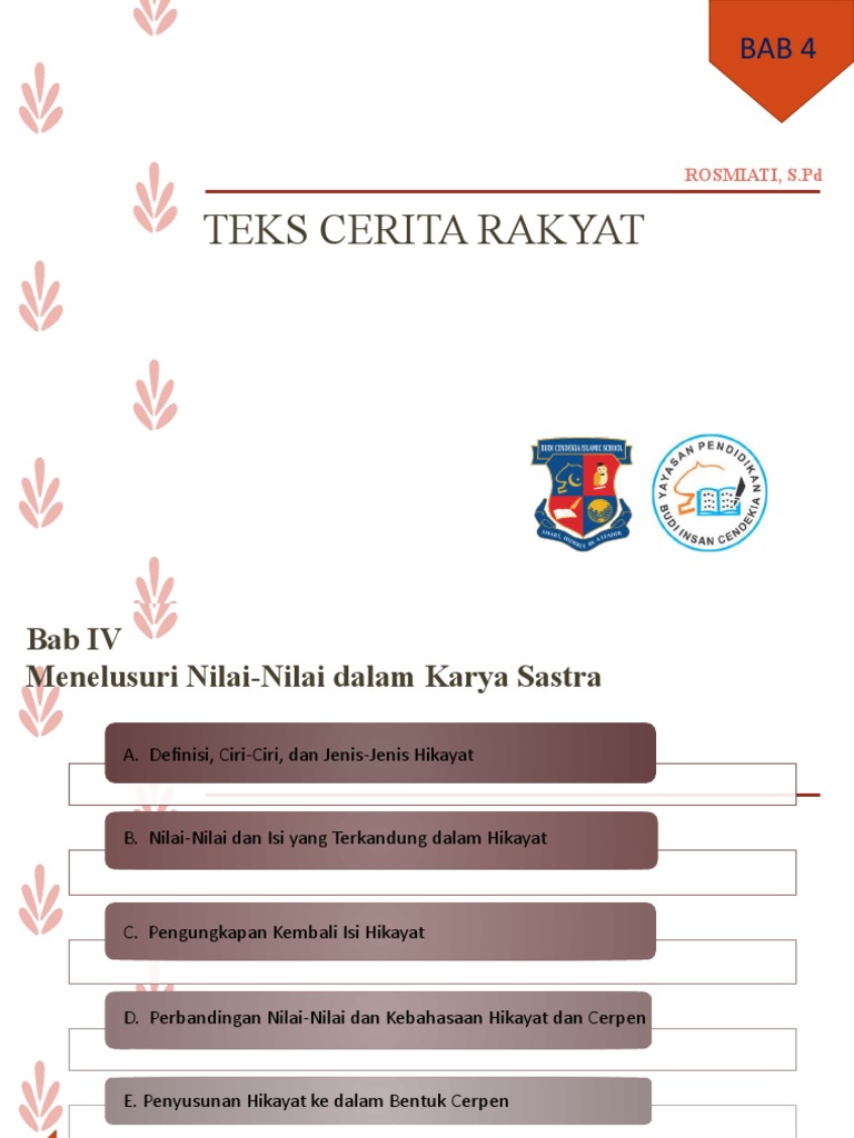 Bab 4 Teks Cerita Rakyat | PDF