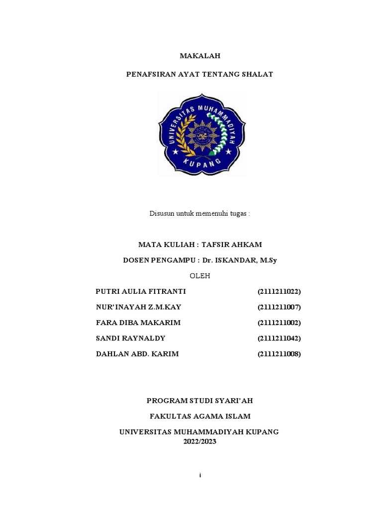 Makalah Tafsir Ahkam Kelompok 2 | PDF
