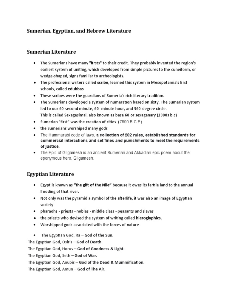 Sumerian | PDF | Nevi'im | Sumer