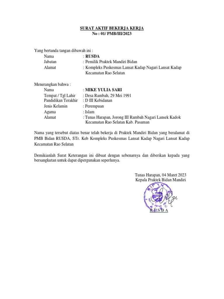 Sipb Ihda Khairani Mike Yulia Sari | PDF