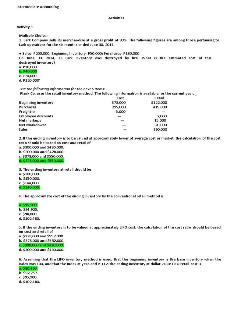 8-Inventory Estimation | PDF | Inventory | Inventory Valuation