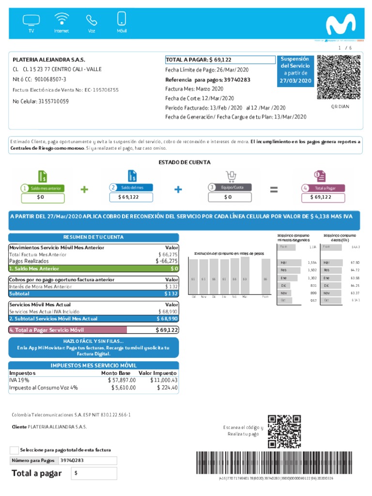 24 Movistar | Descargar gratis PDF | Factura | Business