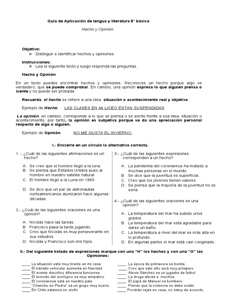 Distinguiendo entre hechos y opiniones: Una guía práctica para ...