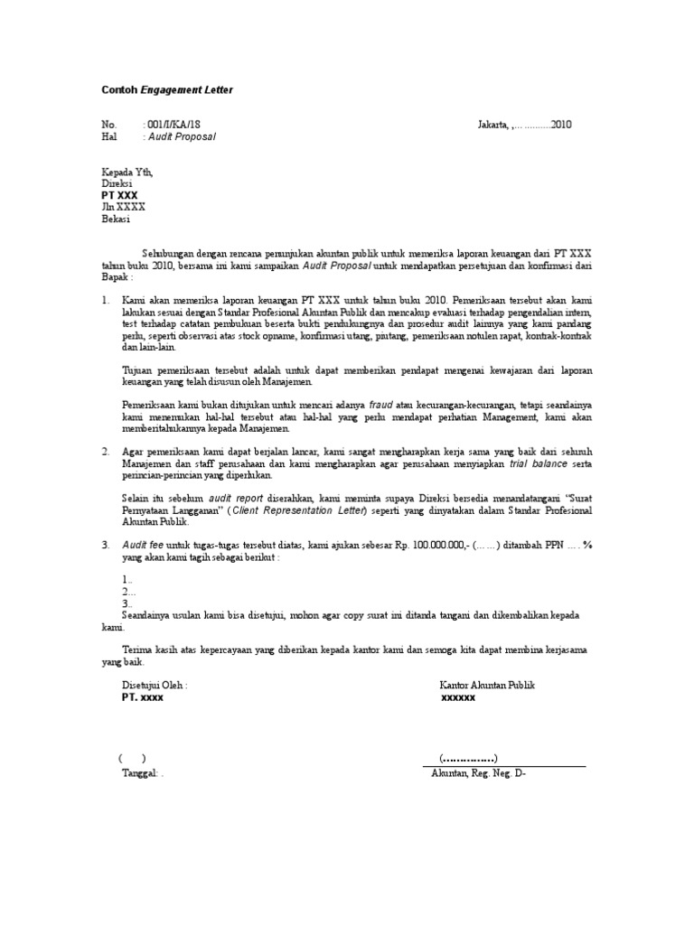 surat penugasan audit | PDF