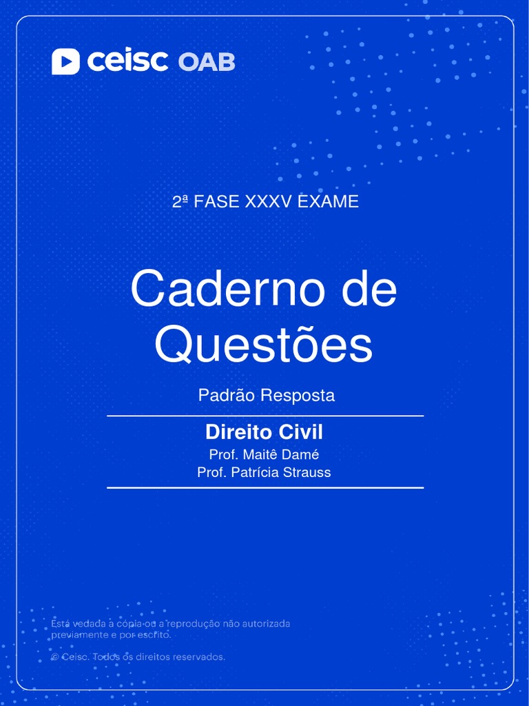 Treino de Questões - Padrão Resposta - Prof. Maitê Damé e Prof ...