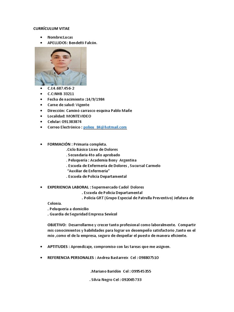 Currículum Lucas PDF | PDF