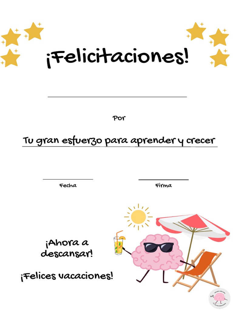 Diplomas Fin de Año (Blanco) | PDF