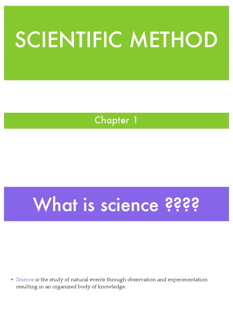7th Grade Chap 1 Scientific Method PPT PDF | PDF | Experiment | Scientific Method