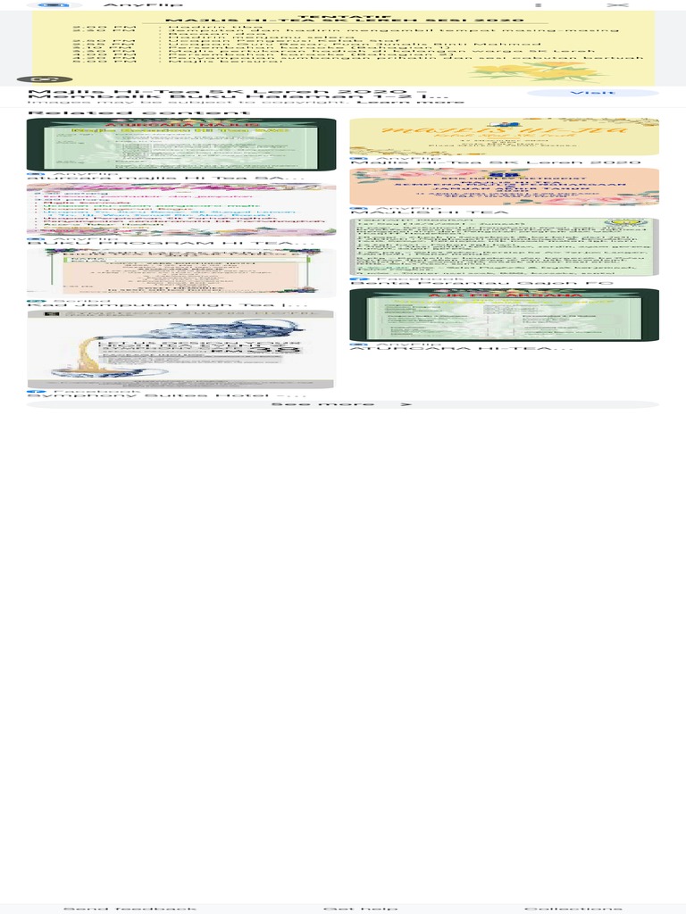 Tentatif Majlis Reunion Hitea - Google Search PDF | PDF | Social Information Processing | Computing