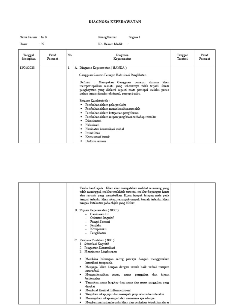 Diagnosa Keperawatan Jiwa | PDF | Pengembangan Diri