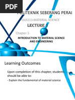 Chapter 1 - Introduction To Material Science and Engineering | PDF | Materials Science | Metals