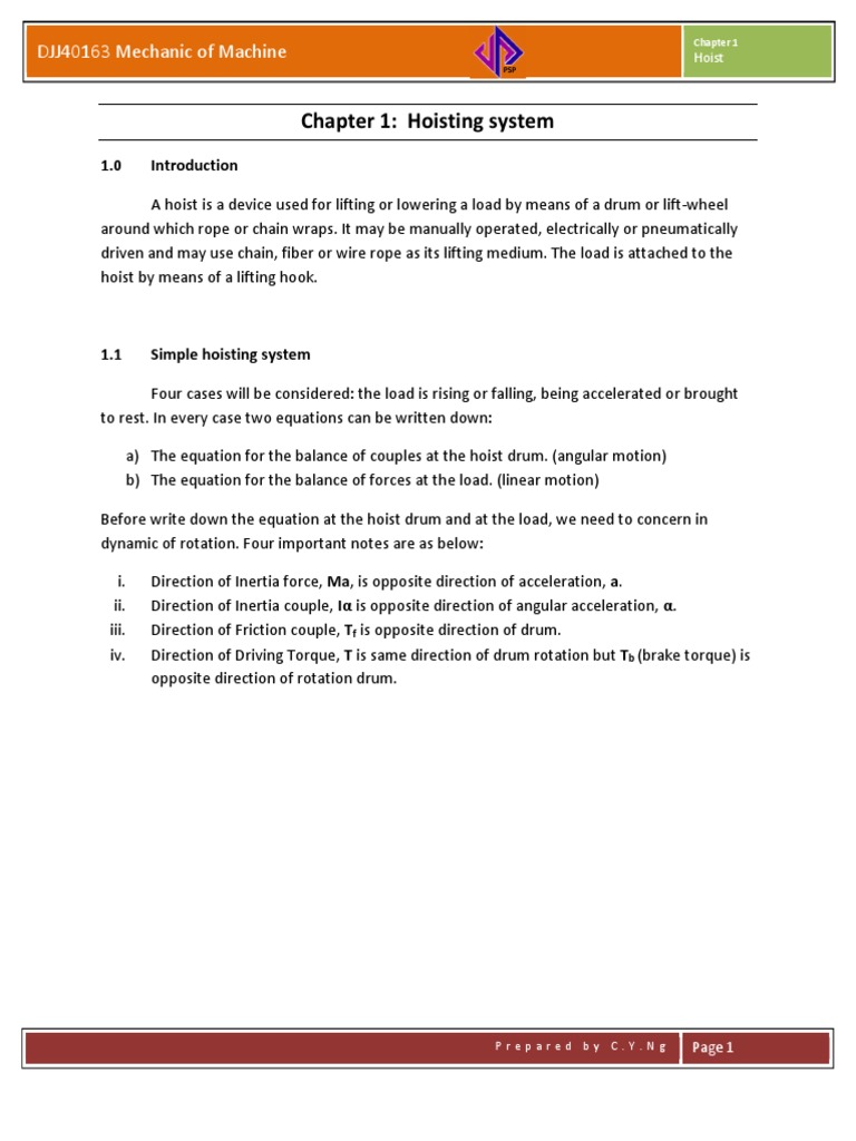 DJJ40163 Chapter 1 Student | PDF | Force | Torque