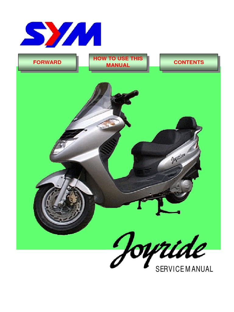Sym Joyride Servicemanual PDF | PDF | Carburetor | Throttle