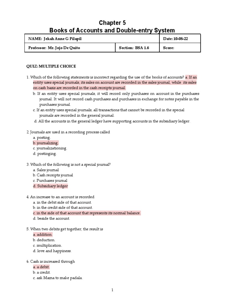 Quiz Far 1 | PDF | Debits And Credits | Financial Services Quiz Far 1 | PDF | Debits And Credits | Financial Services