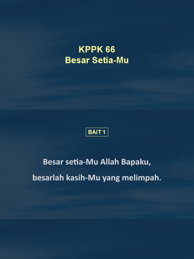 KPPK 66. Besar SetiaMu | PDF
