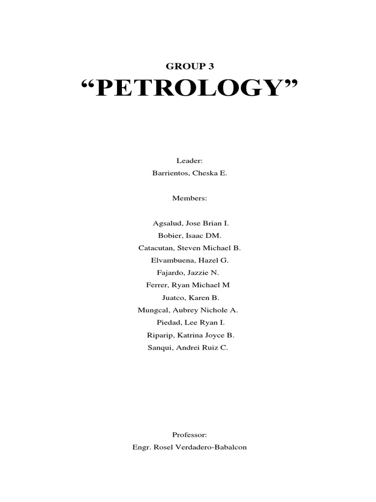 PETROLOGY | PDF | Clastic Rock | Granite