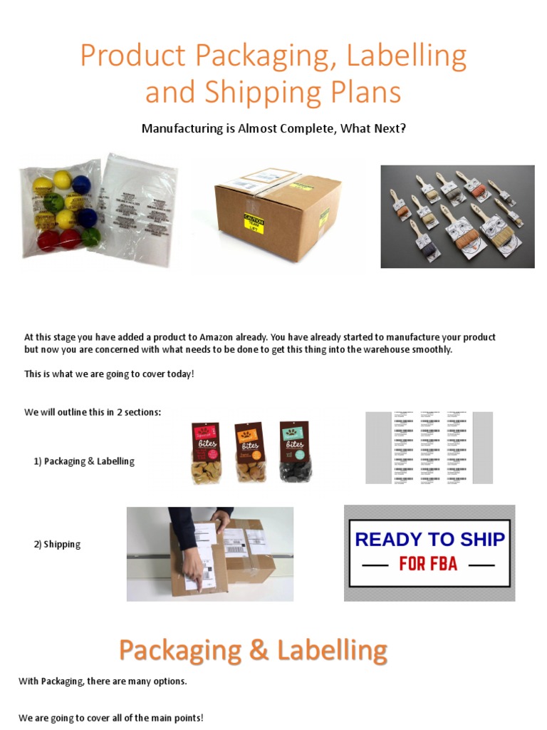 My New Product - Packaging - Labelling - and - Shipping - PP - YT | PDF ...