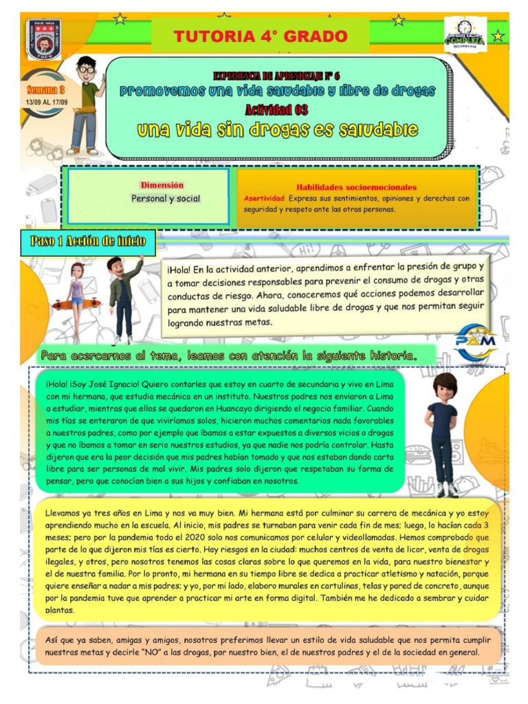 TUTORIA 4° - EXPERIENCIA 6 - Actv 3 | PDF
