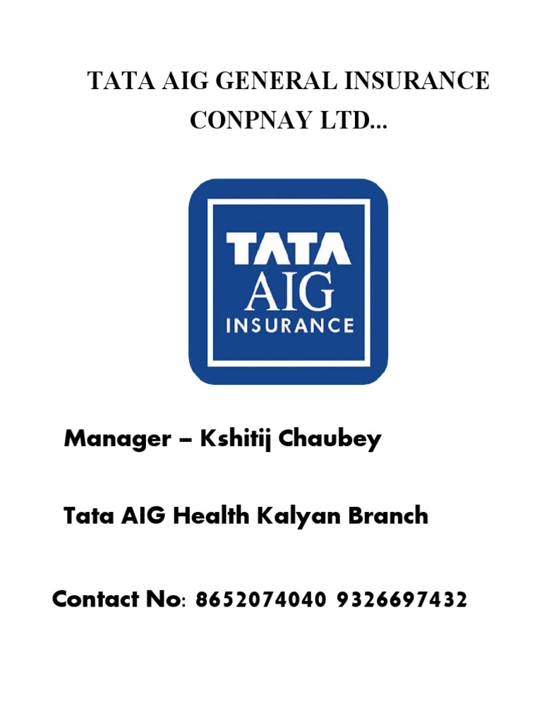 Tata Aig General Insurance | PDF | Self-Improvement | Wellness