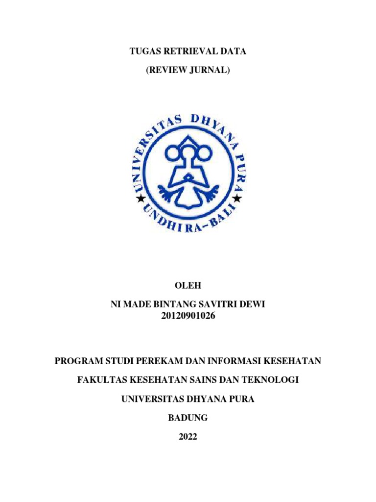 Review Jurnal - Retrieval Data - Ni Made Bintang Savitri Dewi - 20120901026 PDF | PDF
