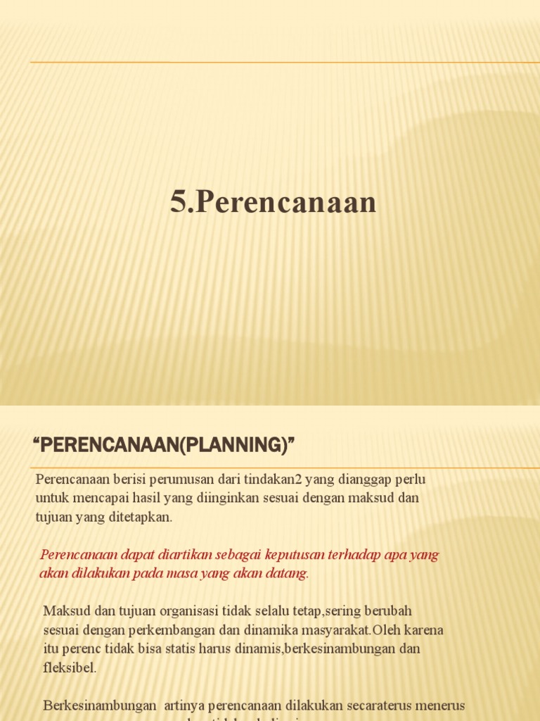 Bahan Ajar Perencanaan Manajemen | PDF | Bisnis | Pengembangan Diri