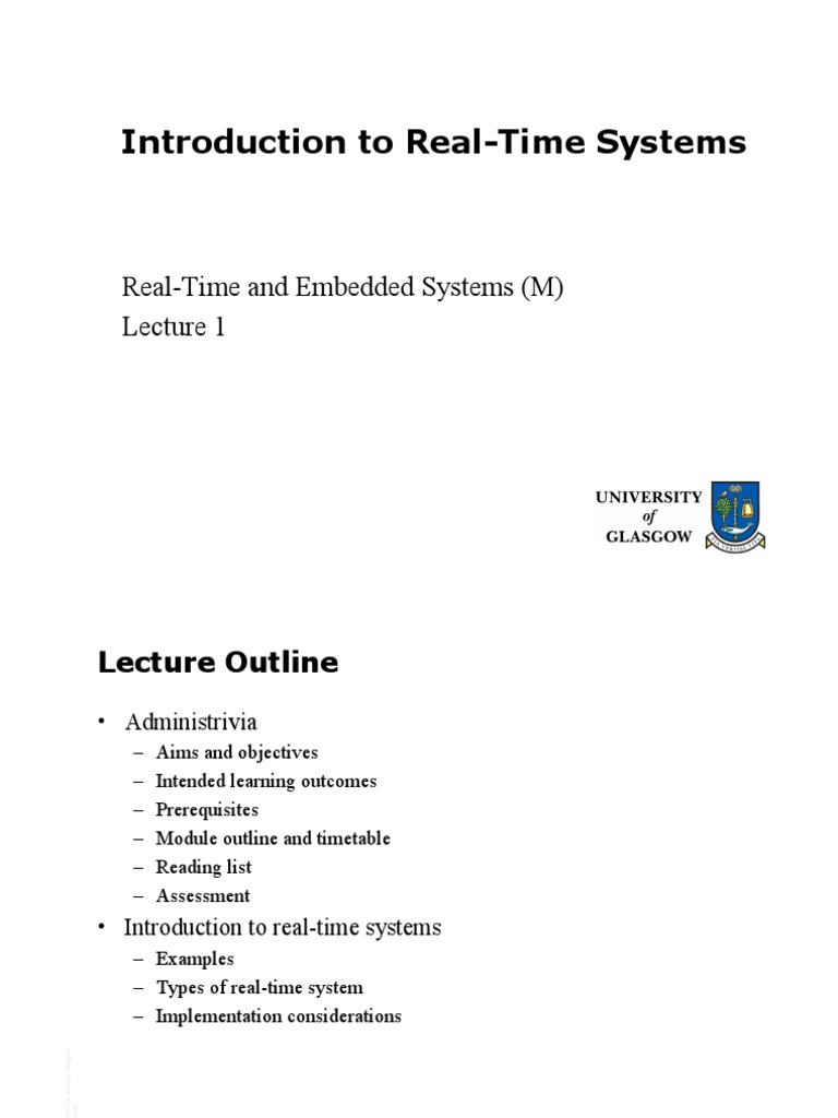 Introduction | PDF | Scheduling (Computing) | Real Time Computing