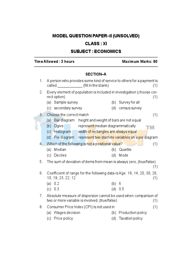 Economics Sample Papers III | Download Free PDF | Demand Curve | Demand