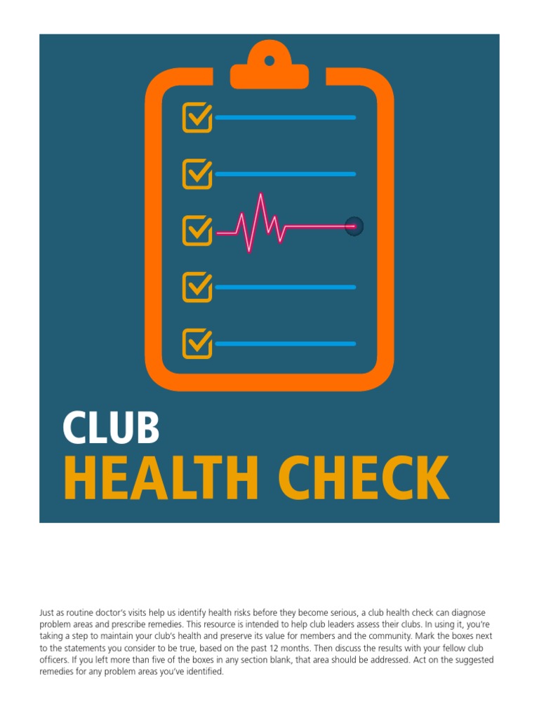 2540 Rotary Club Health Check en | PDF | Employee Retention | Leadership