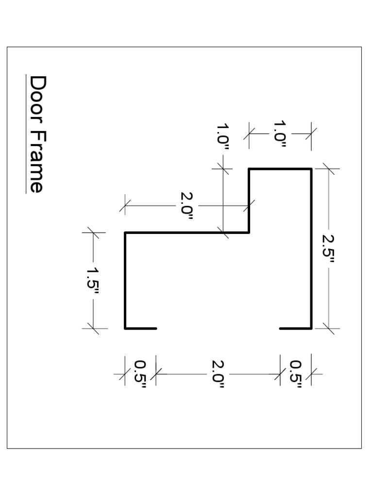 Door Frame Drawing PDF | PDF