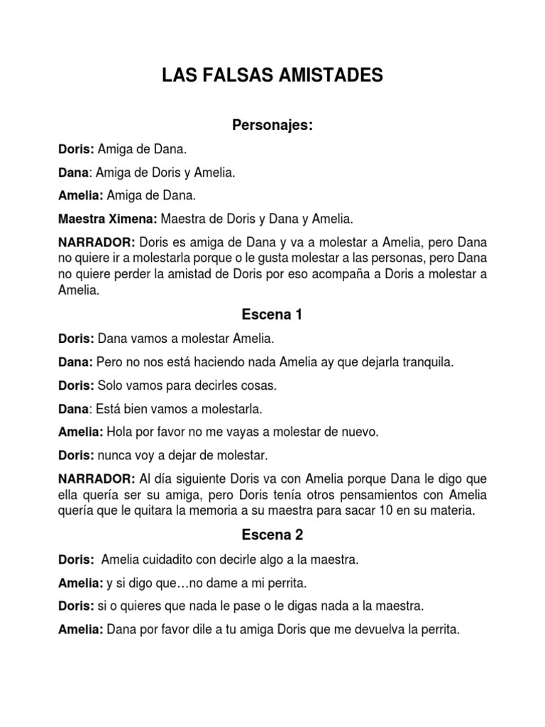 Las Falsas Amistades Pdf Pdf