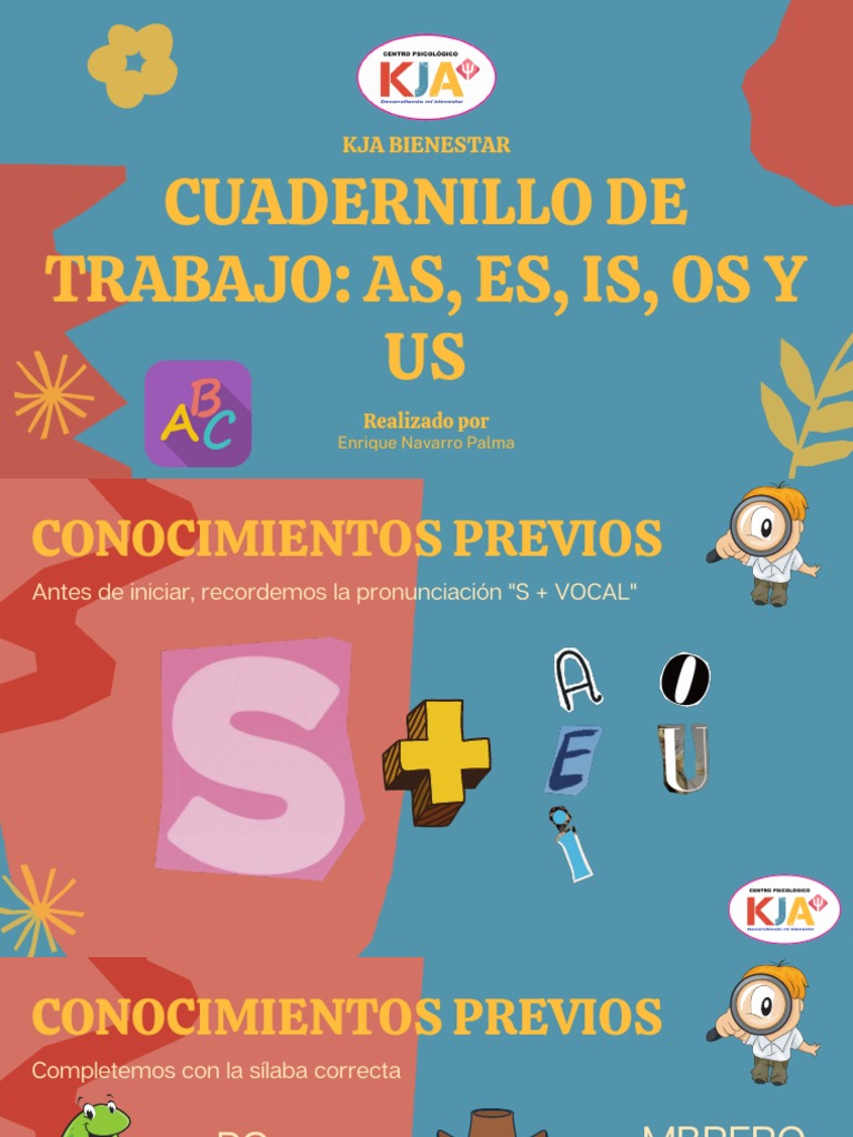 CUADERNILLO AS, ES, IS, OS y US | PDF
