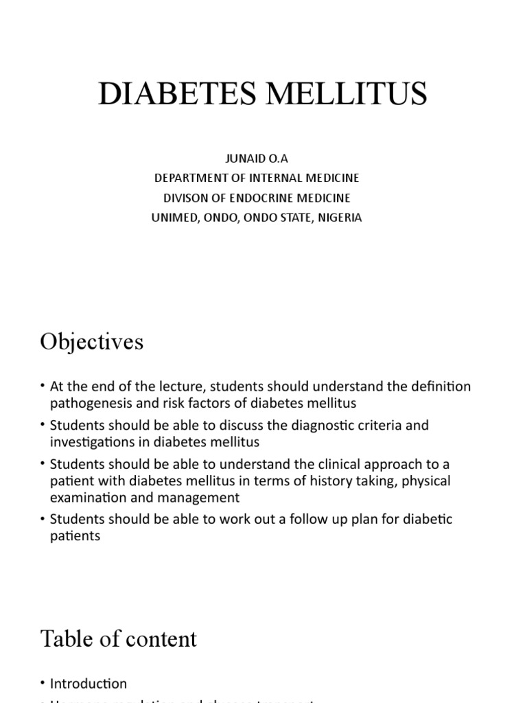 Diabetes Mellitus | PDF | Diabetes | Hyperglycemia