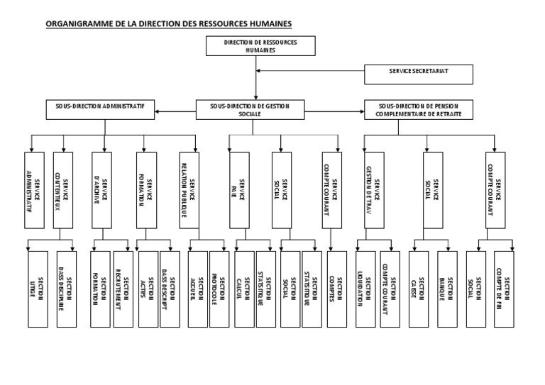 Organigramme Direction RH | PDF | Gestion des ressources humaines ...