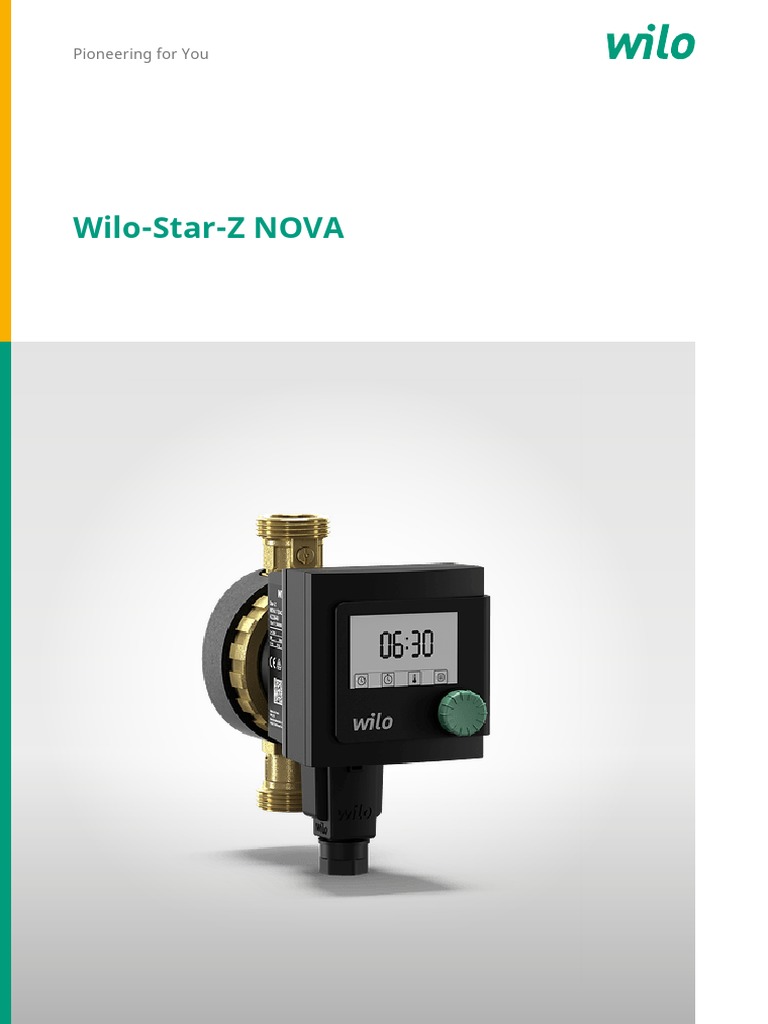 Wilo Datasheet - FR - FR - Wilo Star Z Nova | PDF