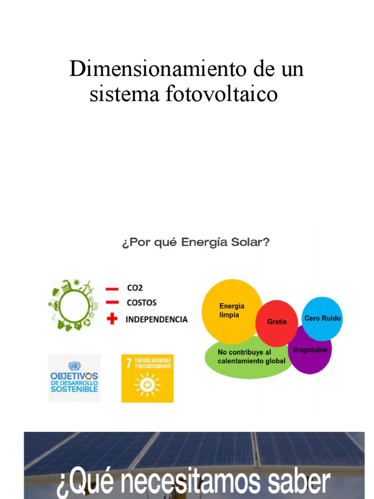 Dimensionamiento de Un Sistema Fotovoltaico 1 | PDF | Metrología | Ciencias fisicas