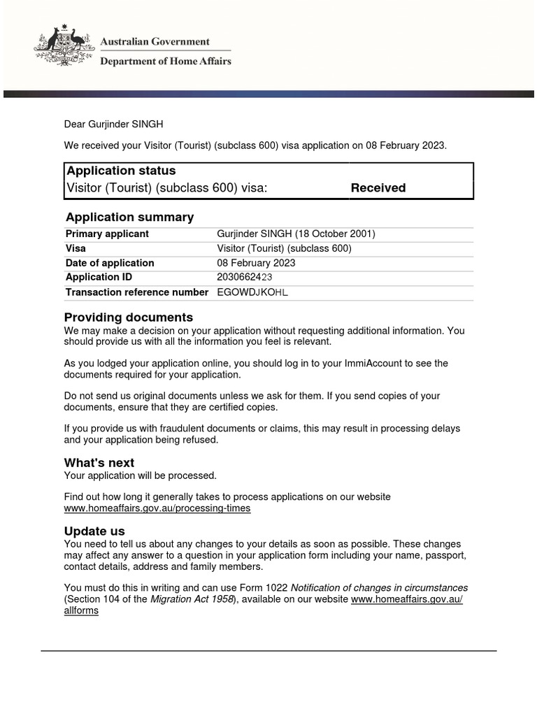 Australia Visa PDF | PDF