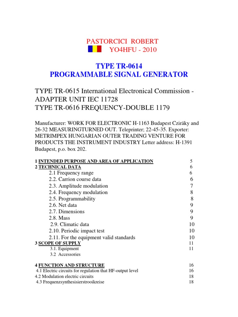 SM TR0614 English PDF | PDF | Detector (Radio) | Amplifier