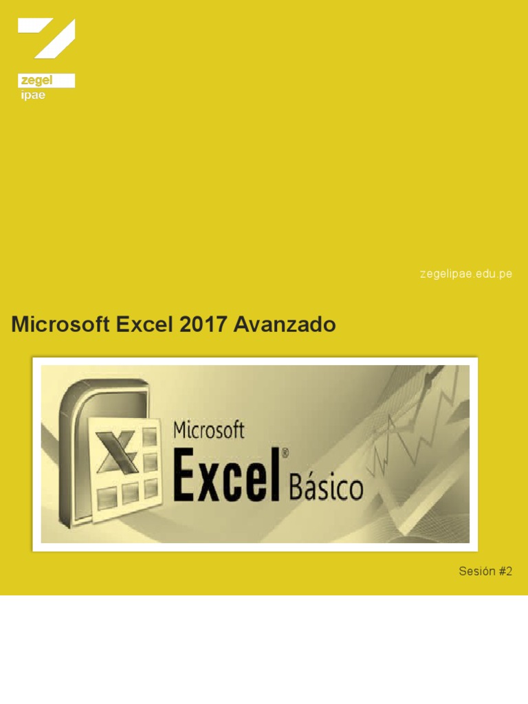 Sesion - 02 Excel Avanzado | PDF | Microsoft Excel | Flujo de control