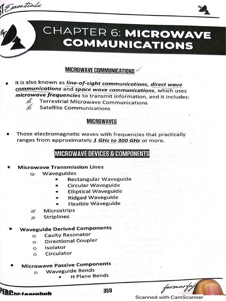 Microwave Comms Notes | PDF