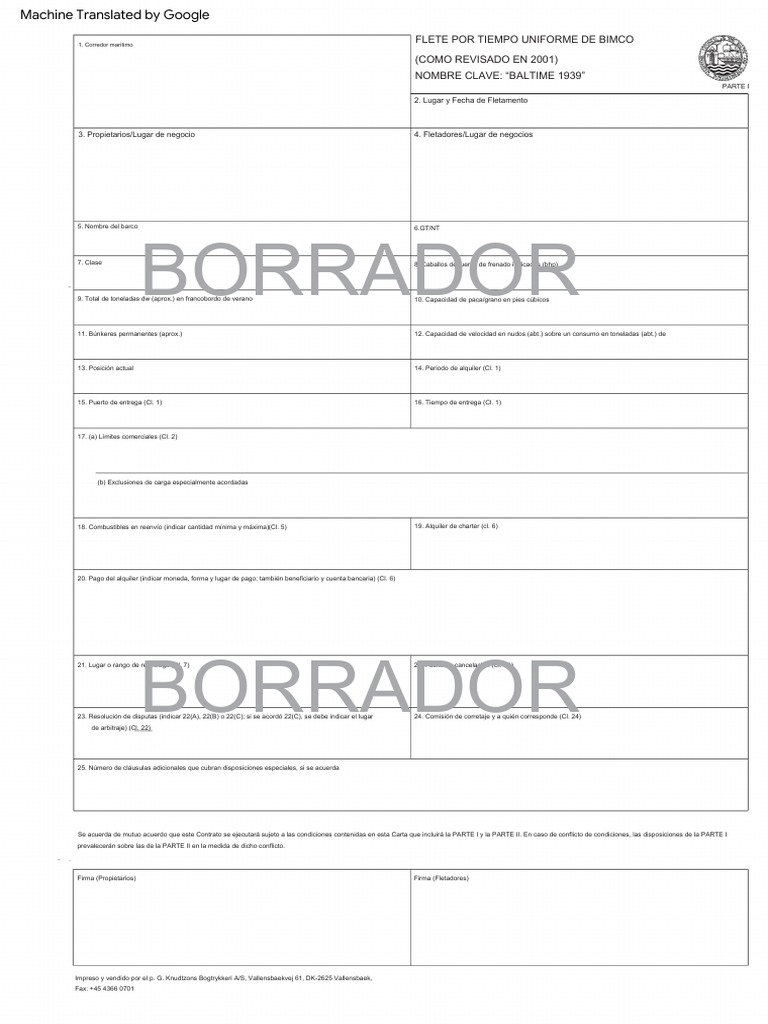 BALTIME - 1939 Revi 2001 Español PDF | PDF | Buques | Transporte de agua