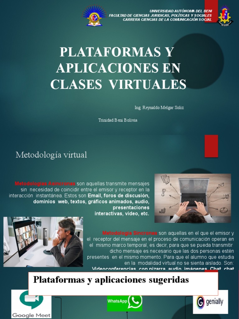 Clase V Uso de Plataformas y Aplicaciones en Clases Virtuales | PDF