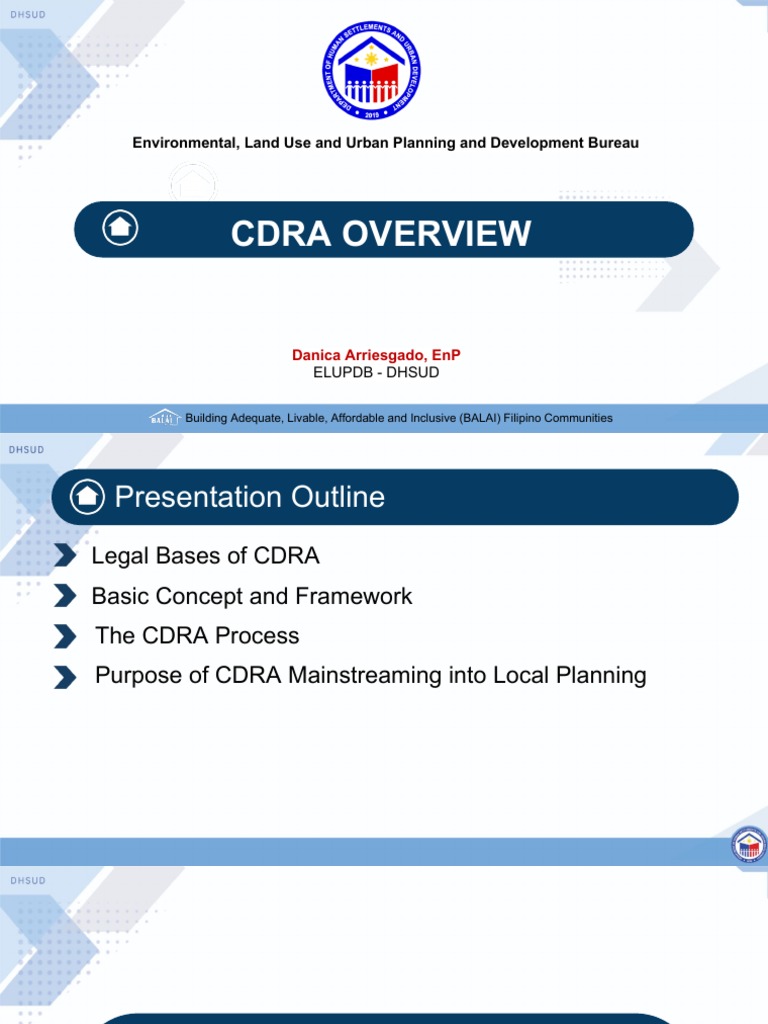 Urban Planners' Guide to CDRA | PDF | Hazards | Risk