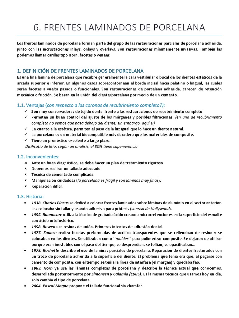 Tema 6 PDF | PDF | Compuesto Dental | Boca