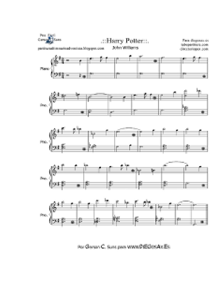 Partitura Harry Potter | PDF