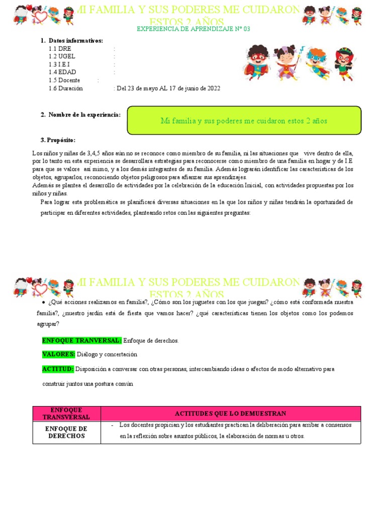 Mi familia y sus poderes: reconociendo las características de los ...