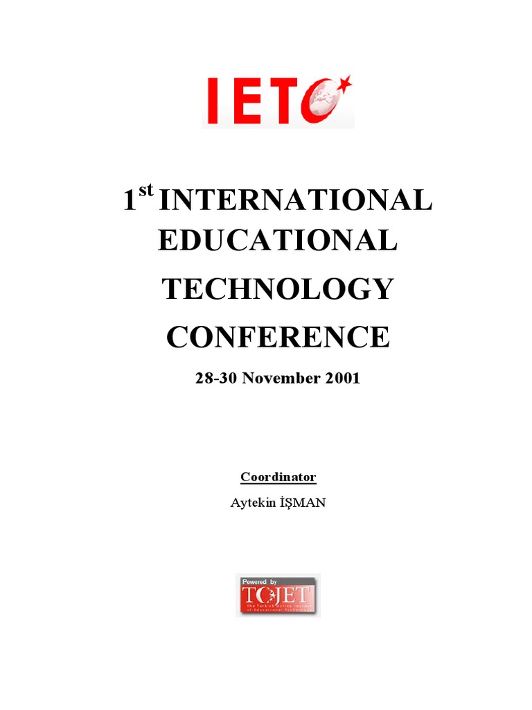 2001 - International Educational Technology Conference PDF | PDF | Educational Technology | Learning