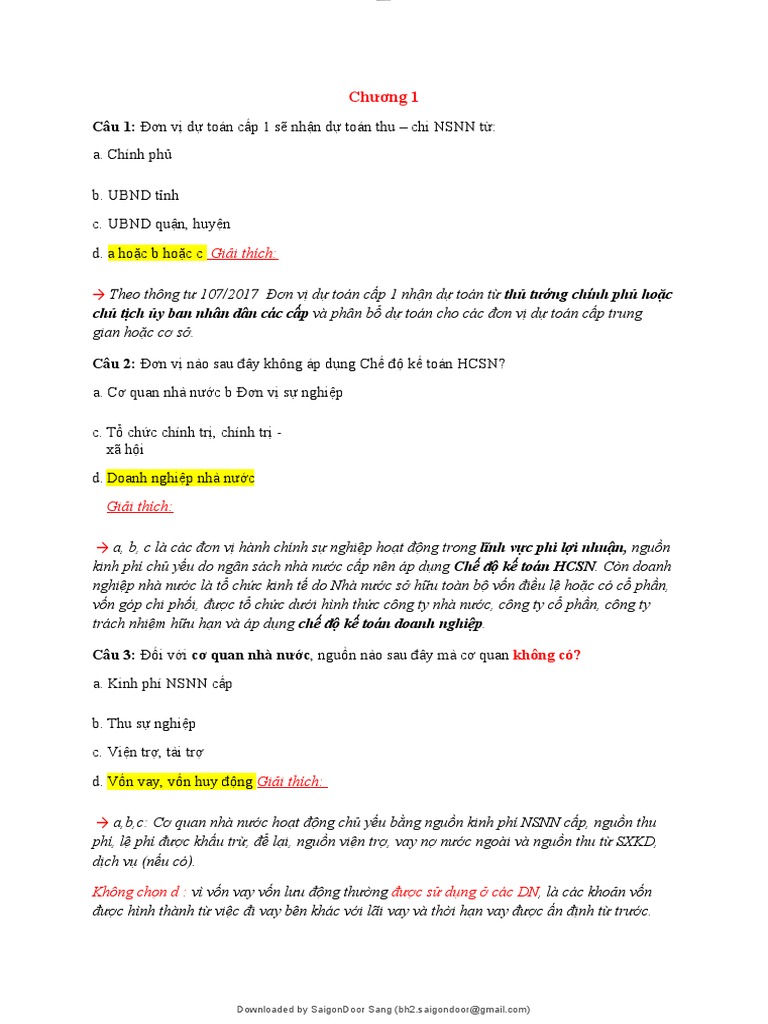 Soan Van Dap Ke Toan Cong | PDF